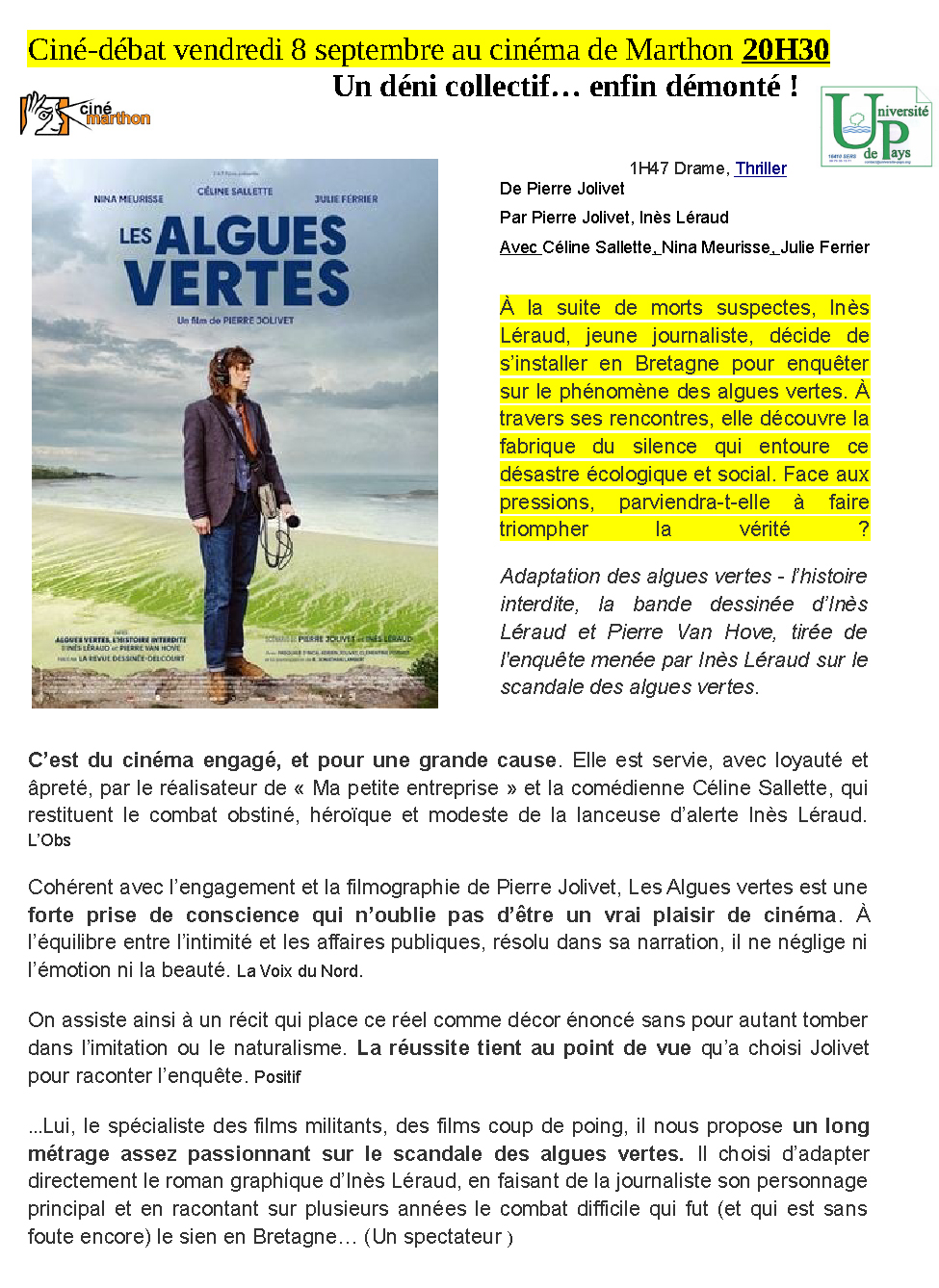 Les Algues vertes – Charente Nature Les Algues vertes – Charente Nature